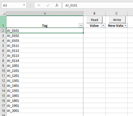 How to Read & Write Rockwell PLC Tag Values with Excel