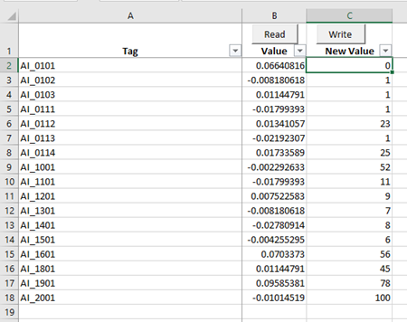 How to Read & Write Rockwell PLC Tag Values with Excel