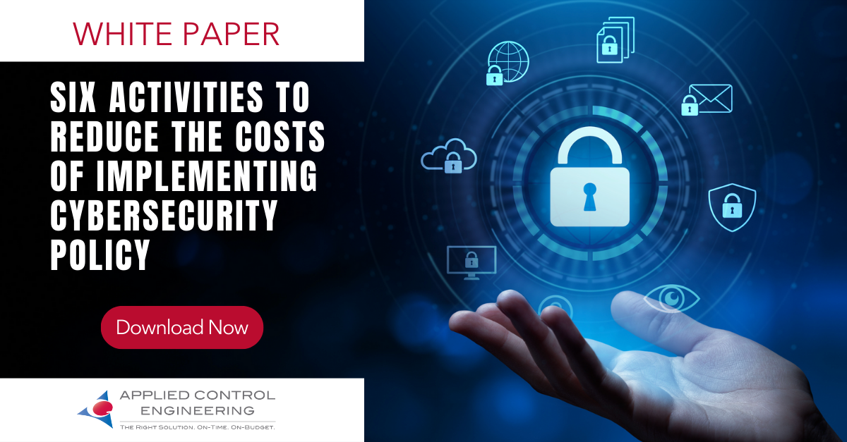 Reducing the Costs of Implementing Cybersecurity Policy